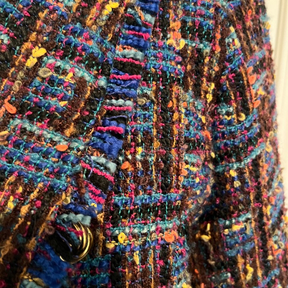 Aqua Tweed Cutaway Jacket - 100% Exclusive To Bloomin… - Gem